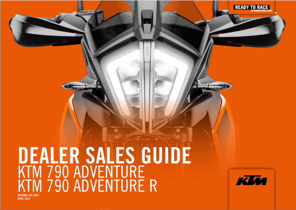 KTM DEALER SALES GUIDE 790 ADVENTURE